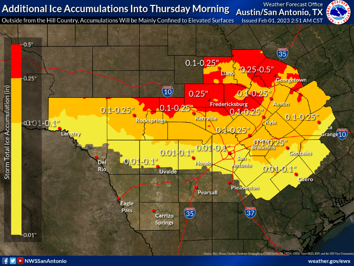 Icy mix continues for Kerr County – The Kerr County Lead