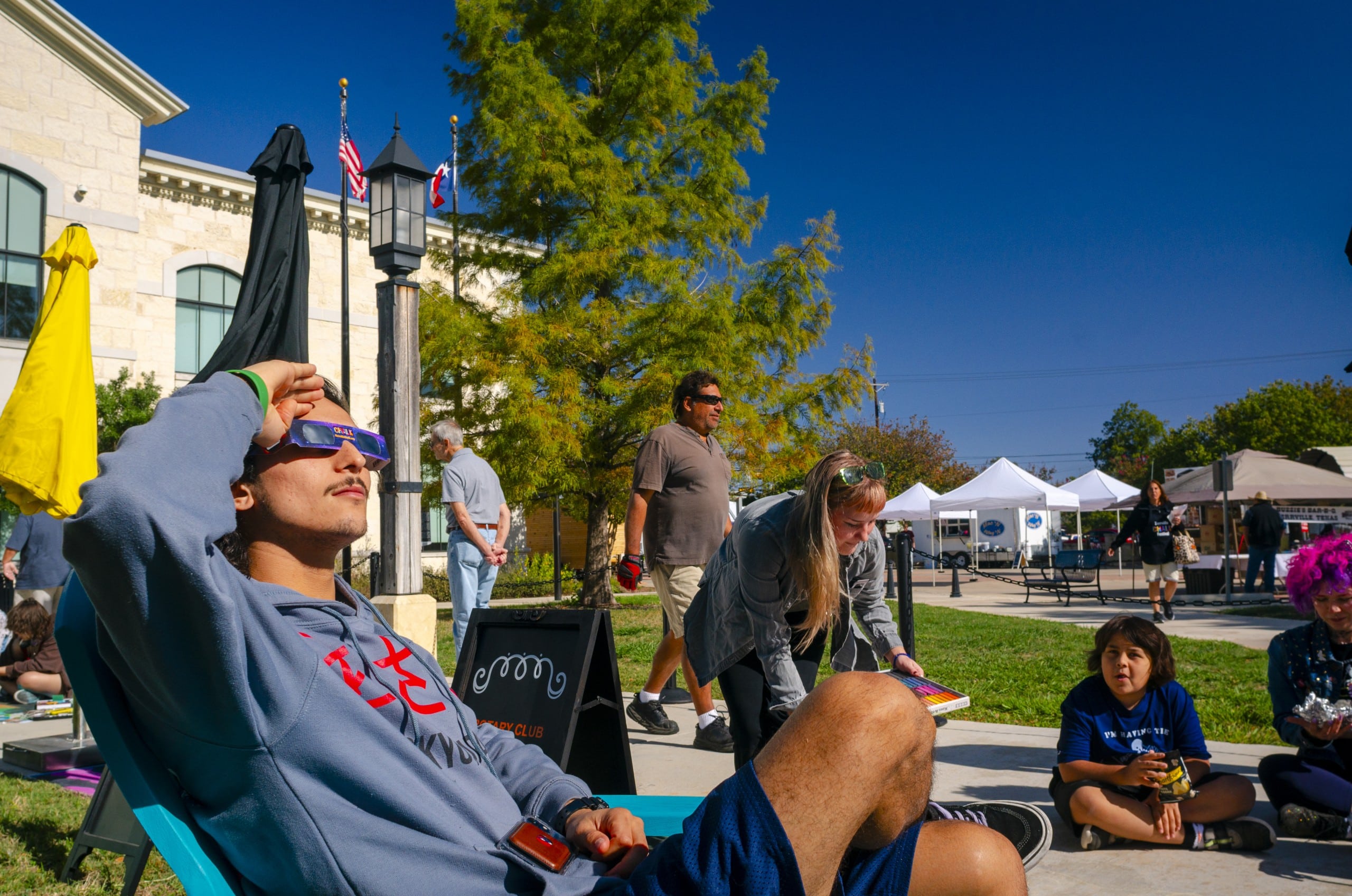 Photo gallery: 2023 Chalk Fest serves as a viewing party for eclipse ...